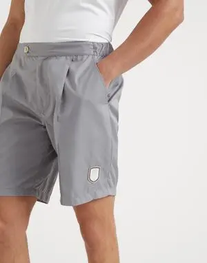 Brunello Cucinelli Bermuda Shorts With Logo Patch