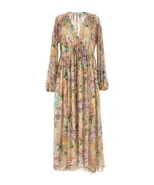 Zimmermann Halliday Gathered Maxi Dress - No