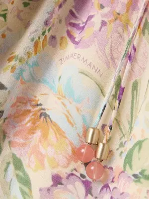 Zimmermann Halliday Gathered Maxi Dress