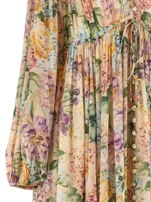 Zimmermann Halliday Gathered Maxi Dress