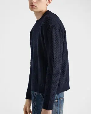 Prada Cable Knit Wool Sweater