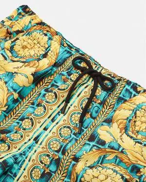 Versace Pattern-printed Drawstring Swim Shorts