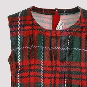 Comme Des Garçons Checked Sleeveless Top