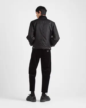 Prada Pinwale Logo Casual Pants