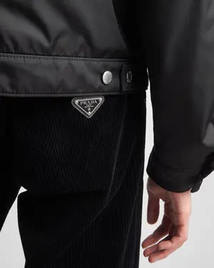 Prada Pinwale Logo Casual Pants