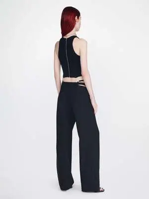 DION LEE Corset-style Top - Black