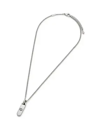 Gucci Interlocking G Pendant Necklace - Silver