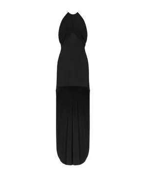 Philosophy Di Lorenzo Serafini Halterneck Draped Asymmetrical Dress