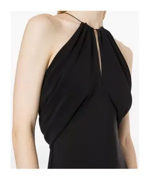 Philosophy Di Lorenzo Serafini Halterneck Draped Asymmetrical Dress