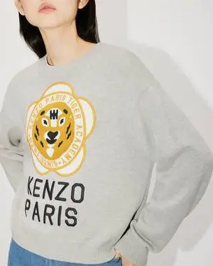 Kenzo Tiger Academy Embroidered Wool Blend Jumper
