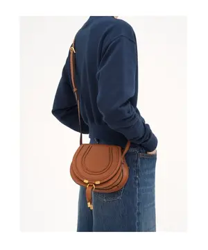 Chloé Small Marcie Cross Body Bag - Tan