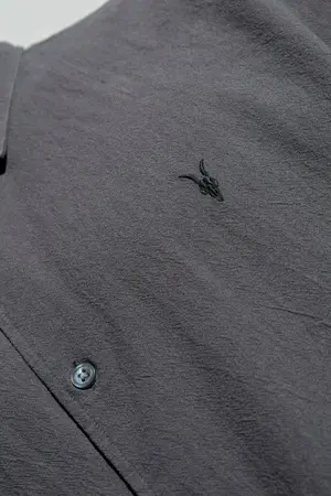 ALLSAINTS Tailored Button-up Shirt - Grey