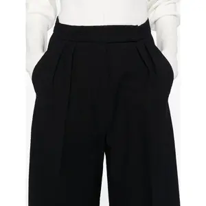 Max Mara Secolo Wide-leg Trousers - Black