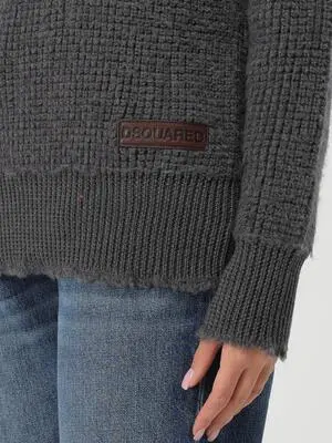 Dsquared2 Crew Neck Long-sleeved Sweater - Black