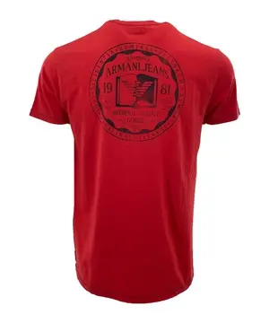 Emporio Armani Item O-neck Short-sleeved T-shirt - Red