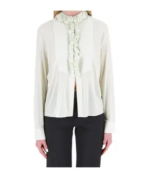 Philosophy Di Lorenzo Serafini Long Sleeve Ruffle Detail Shirt