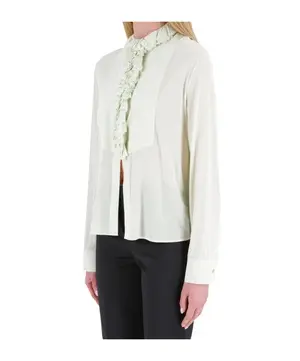 Philosophy Di Lorenzo Serafini Long Sleeve Ruffle Detail Shirt