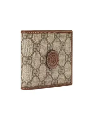 Gucci Printed Logo Folded Wallet