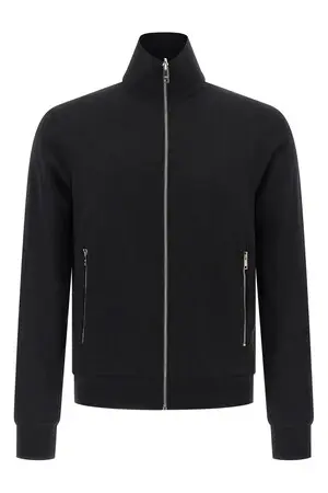 Prada Zip-up Ribbed-knit Jacket - Black