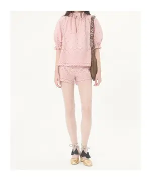 Valentino Garavani Puff-sleeved Blouse With Ruffled Details