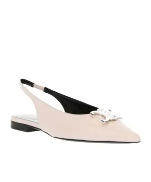 Celine Alma Triomphe Flat Slingback In Lambskin