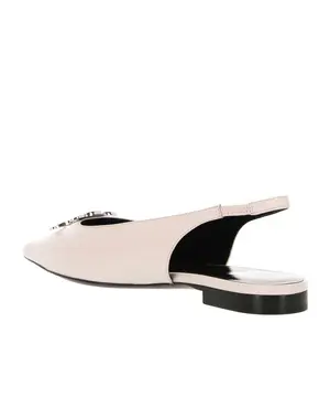 Celine Alma Triomphe Flat Slingback In Lambskin
