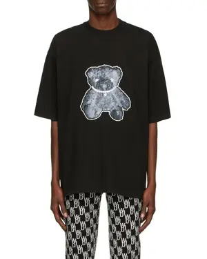 We11Done Teddy Bear-print Cotton T-shirt