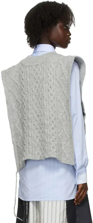 MAISON MARGIELA Cable-knitted Vest
