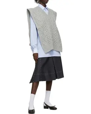 MAISON MARGIELA Cable-knitted Vest