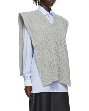 MAISON MARGIELA Cable-knitted Vest