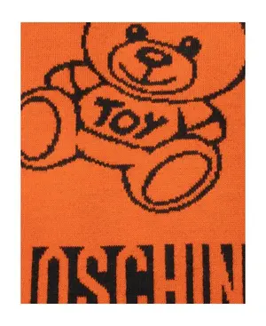 Moschino Logo Scarf - Orange