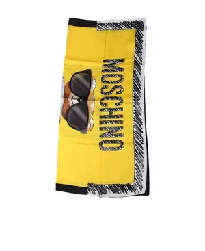 Moschino Teddy Bear Printed Scarf
