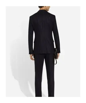 Dolce & Gabbana Pinstriped Taormina-fit Jacket - Blue