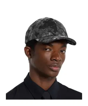 Gucci Gg Marbled Canvas Baseball Hat