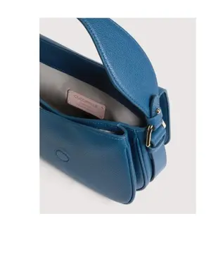 COCCINELLE Small Mavery Buckle Shoulder Bag - Deep Blue