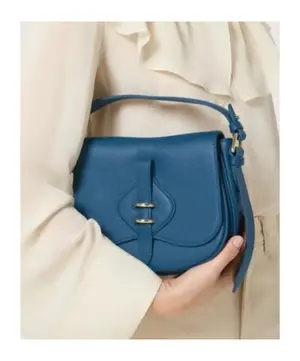 COCCINELLE Small Mavery Buckle Shoulder Bag - Deep Blue
