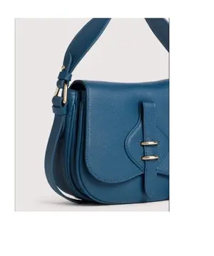 COCCINELLE Small Mavery Buckle Shoulder Bag - Deep Blue