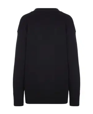 JIL SANDER V-neck Knitted Cardigan - Black