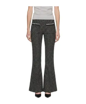 Marissa Chiara Wide-leg Textured Trousers