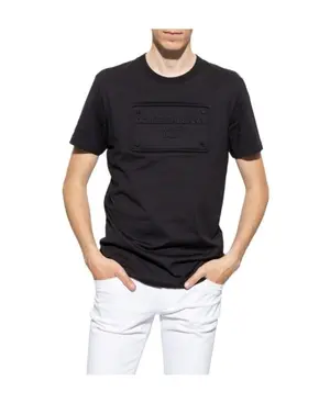 Dolce & Gabbana Dolce Gabbana Logo Embossed Crewneck T-shirt