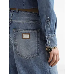 Dolce & Gabbana Logo Plaque Jeans - Multi-color