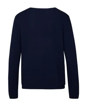 A.p.c. Logo Embroidered Crew Neck Long Sleeve Jumper - Black