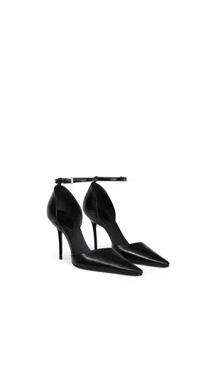 Alaïa Drop Pumps With Stiletto Heel And Ankle Strap - Black