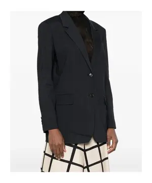 Theory Single-breasted Tailored Blazer With Flap Pockets