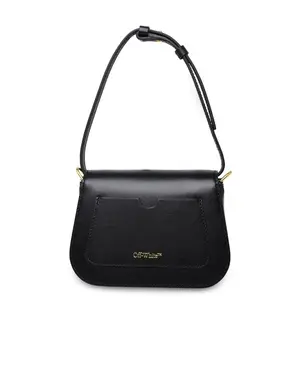 Off-White Skeleton Binder Foldover Top Crossbody Bag