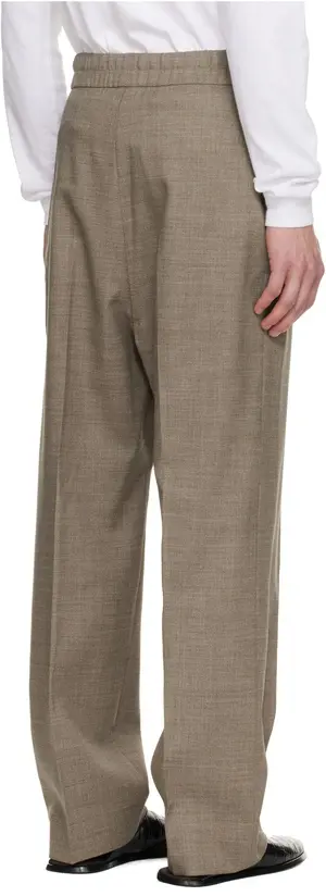Fear Of God Pleated-front Drawstring Trousers - Brown