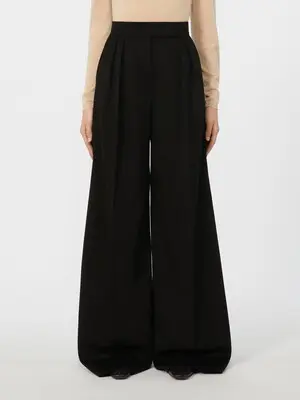 Max Mara Flared Camel Trousers - Black