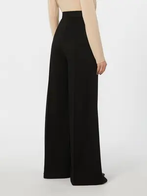 Max Mara Flared Camel Trousers - Black