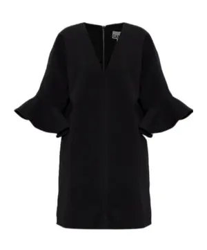 GANNI Mini Ruffle Dress