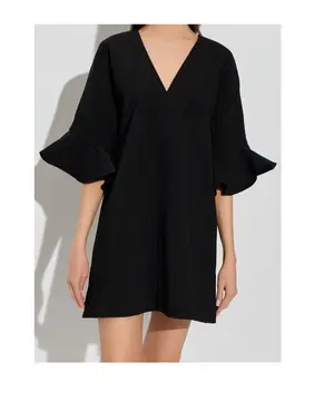 GANNI Mini Ruffle Dress